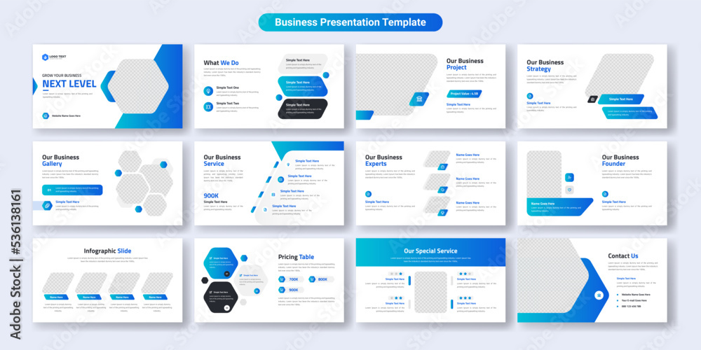 Creative business PowerPoint presentation slides template design. Use for modern keynote ...
