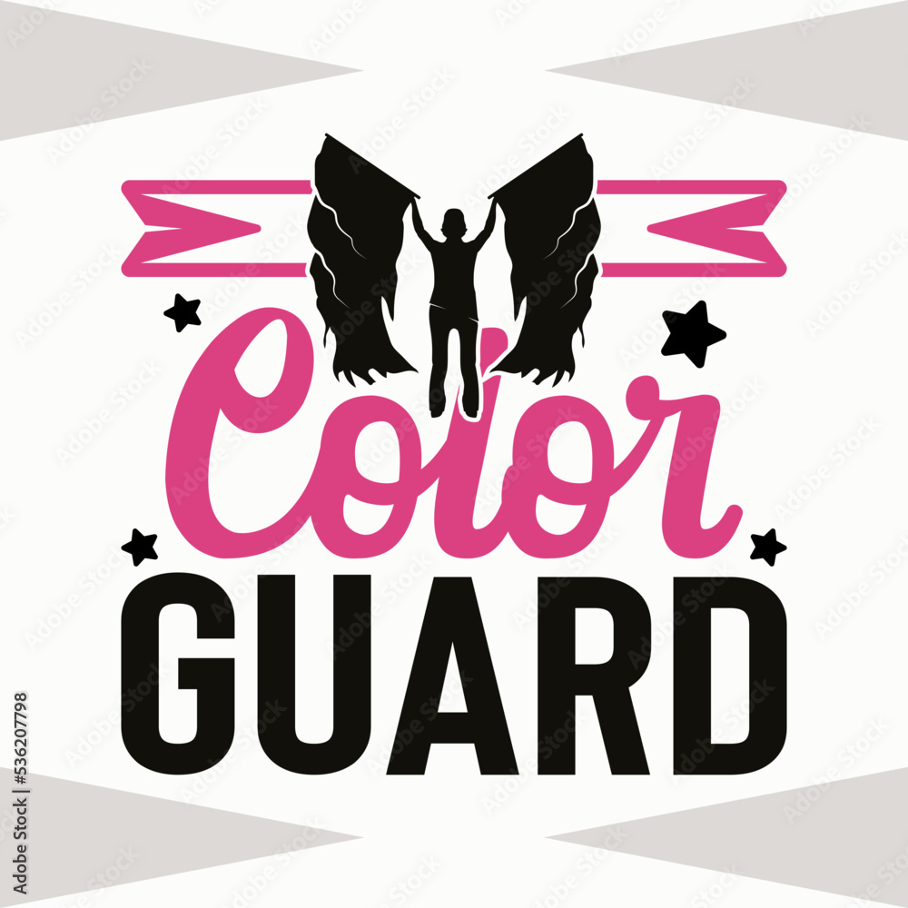 Color Guard SVG Cut File, Color Guard Flag Svg, Marching Band Svg ...