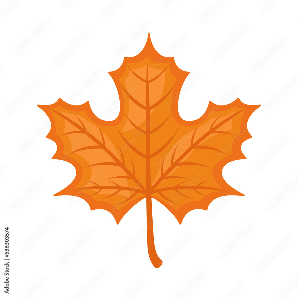 Maple Leaf Sign Emoji Icon Illustration. Autumn Fall Vector Symbol ...