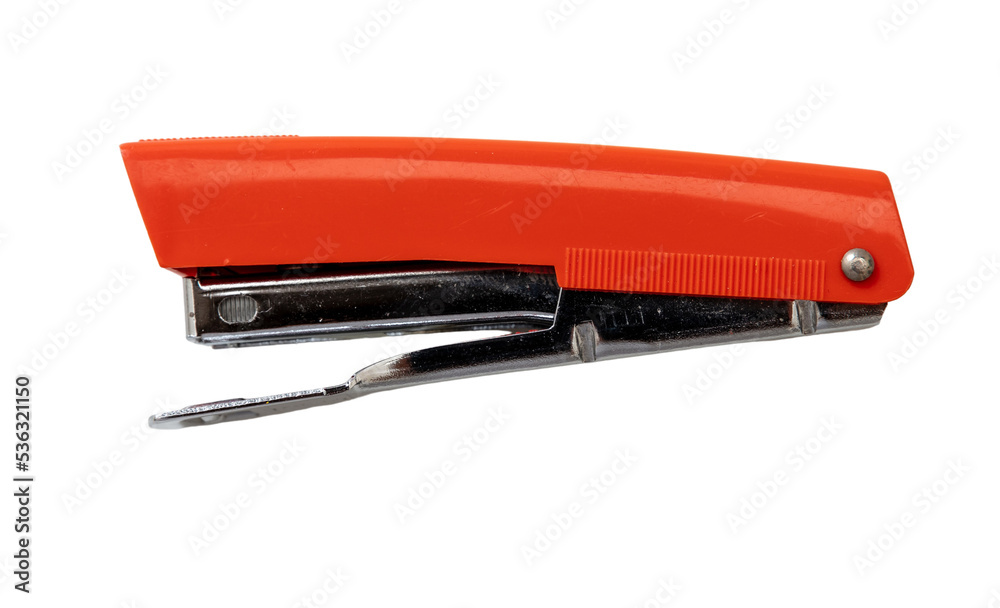 Stapler isolated, transparent background. PNG. Staple gun, red color ...
