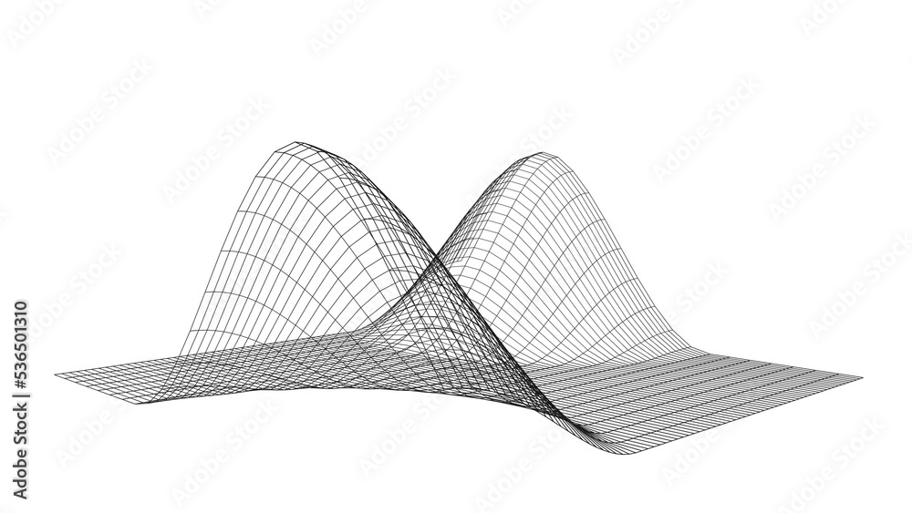 Mathematical formula equation axis visualization, modern abstract grid ...