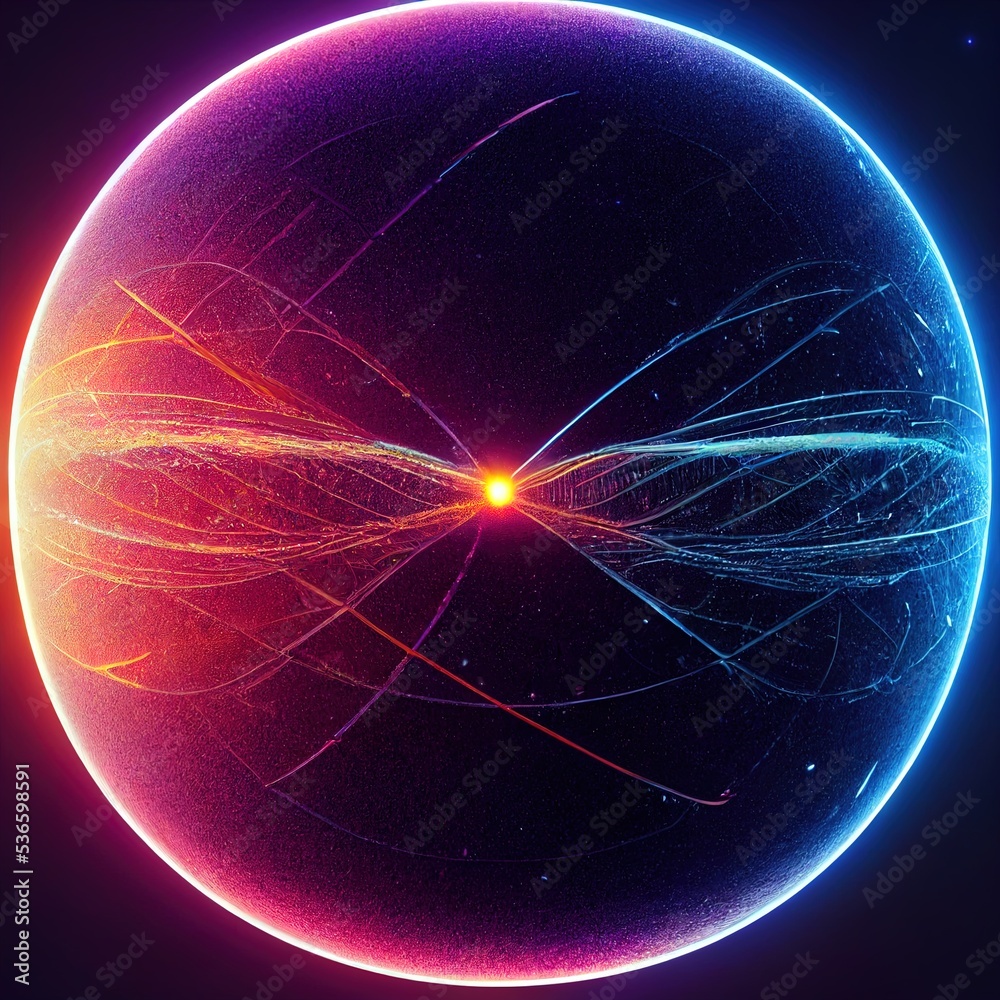 Dyson Sphere, Atom Visualisation - Digital Art, Concept Art, 3D Render ...