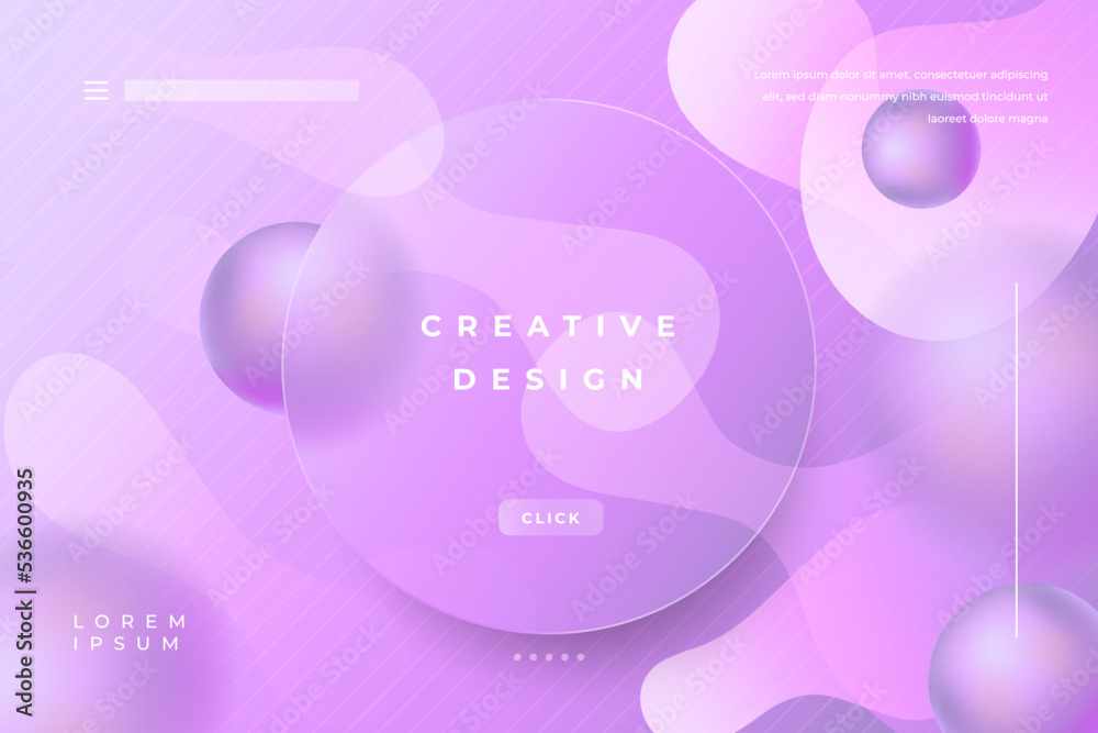Morph Background Gradient Mauve and Wisteria Color with Circle Shape ...