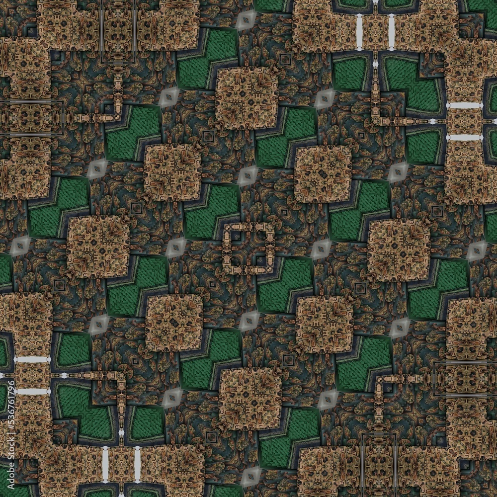 Ilustración de Stock Mystical pattern design for the background. 3d ...