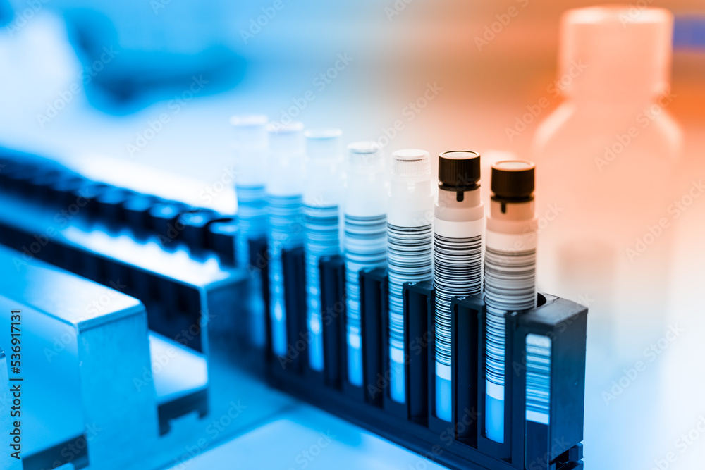 Reagent tubes and bottes for laboratory analysis automate machine ...