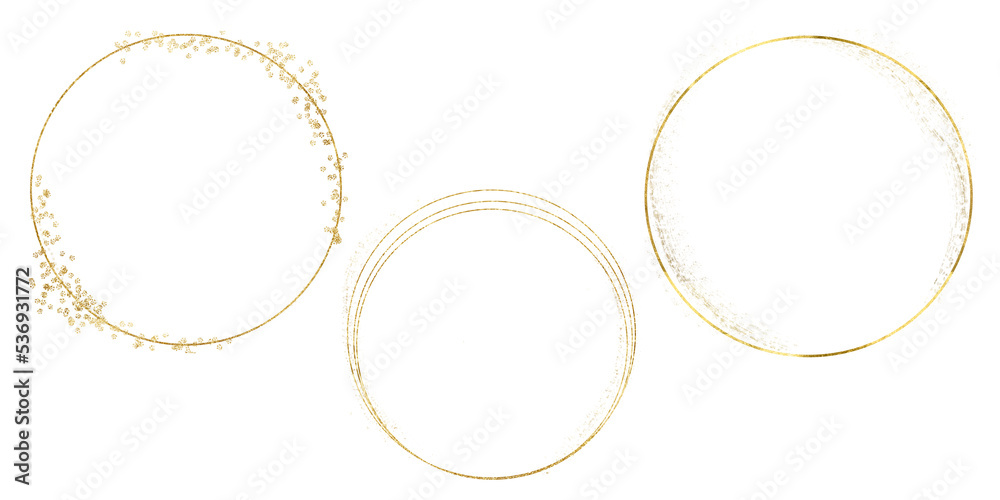 Gold Foil Frame ,gold splatter frames glitter,Gold brush stroke on ...