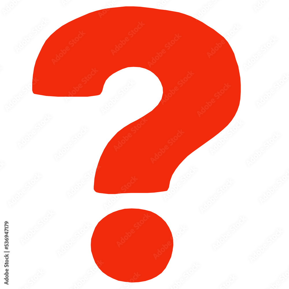Red Color question mark transparent png Stock Illustration | Adobe Stock