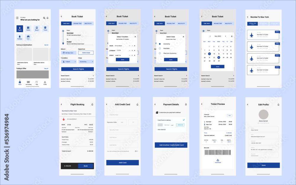 Online ticket booking app Ui UX design. UI, UX, GUI layout for booking ... Online ticket booking app Ui UX design. UI, UX, GUI layout for booking ...