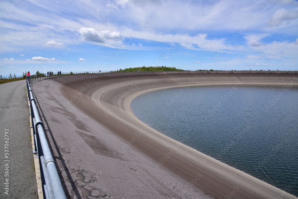 Dlouhe Strane Hydro Power Plant, upper reservoir, pumped storage plant ...