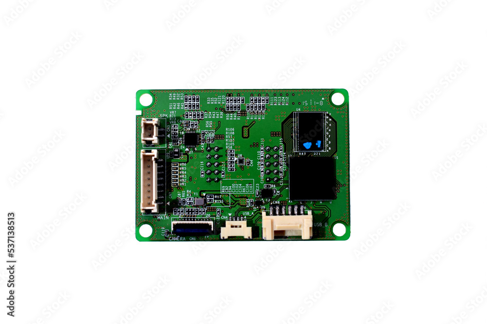 pcb board isolated on transparent white background Stock Photo | Adobe ...