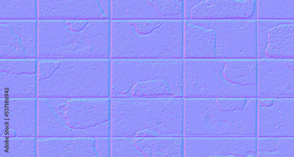 Ilustración de Stock Normal map of pavement with textured cracked old ...