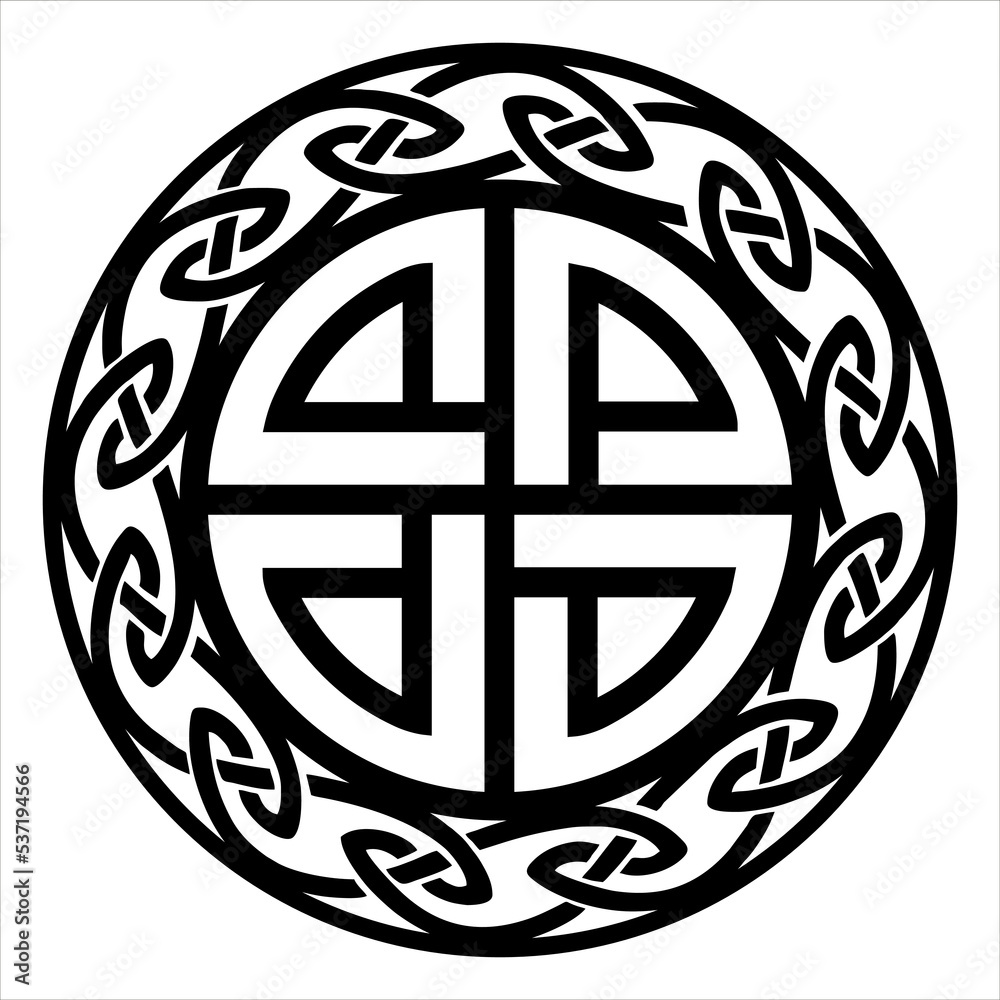Celtic shield knot, Bowen knot, Norse mythology, protection symbol ...