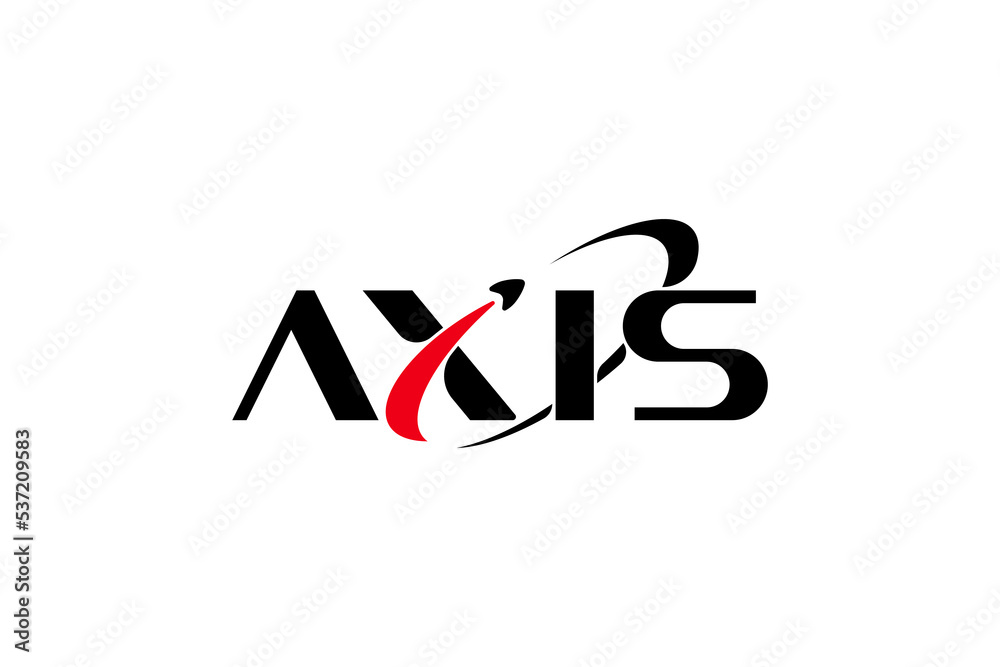 letter A X I S with space ship rocket launch logo design illustration ... letter A X I S with space ship rocket launch logo design illustration ...