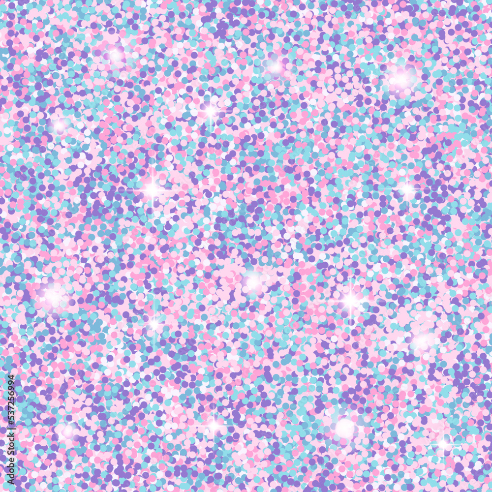 Blue, pink and purple glitter background. Pastel colors. Glitter texture with sparkle. Vector ...