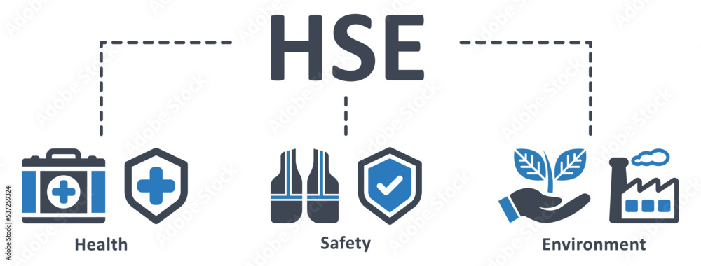 Image vectorielle Stock HSE icon - vector illustration . hse, health, safety, environment ...