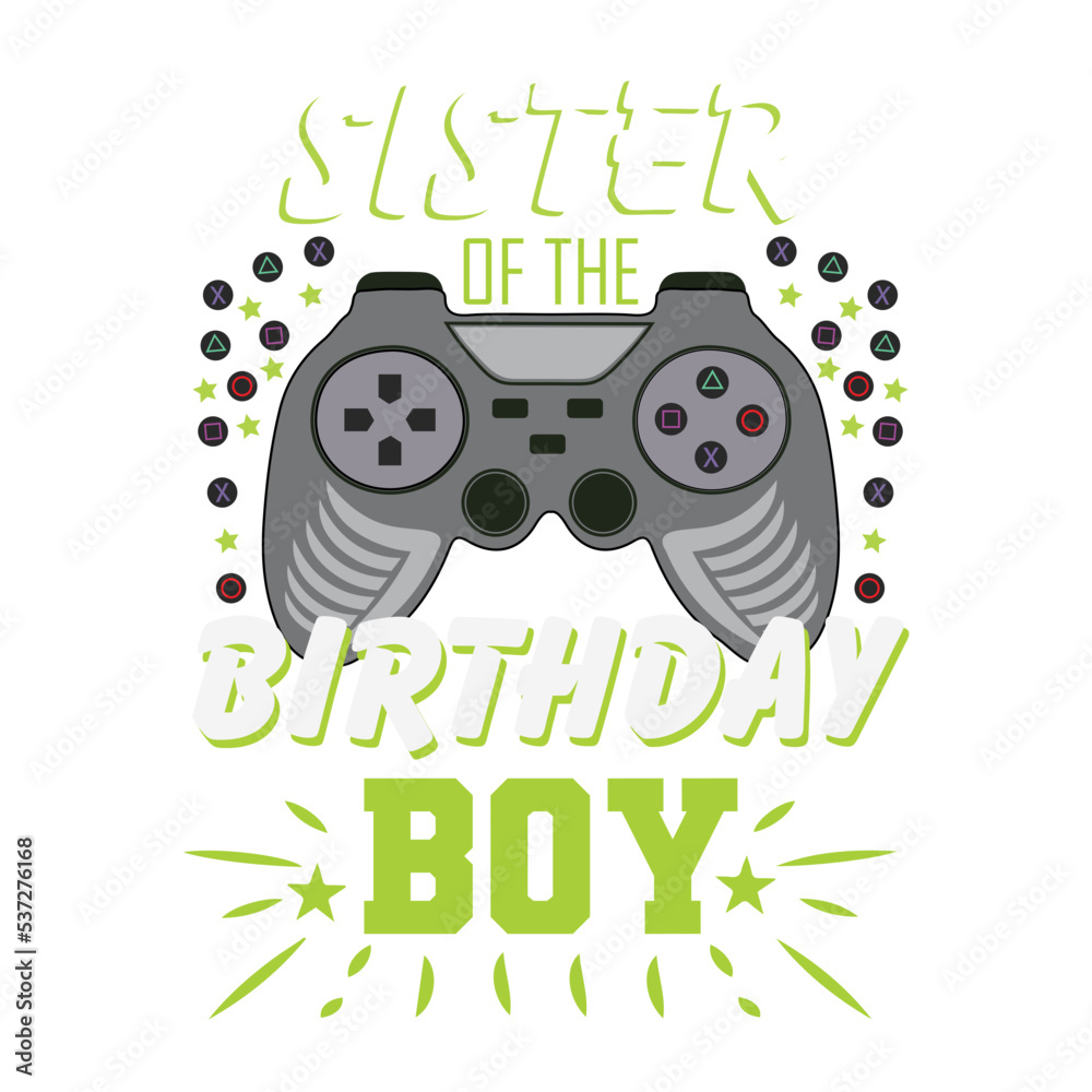 birthday boy time to level up svg, gamer family, Video Game Birthday ...