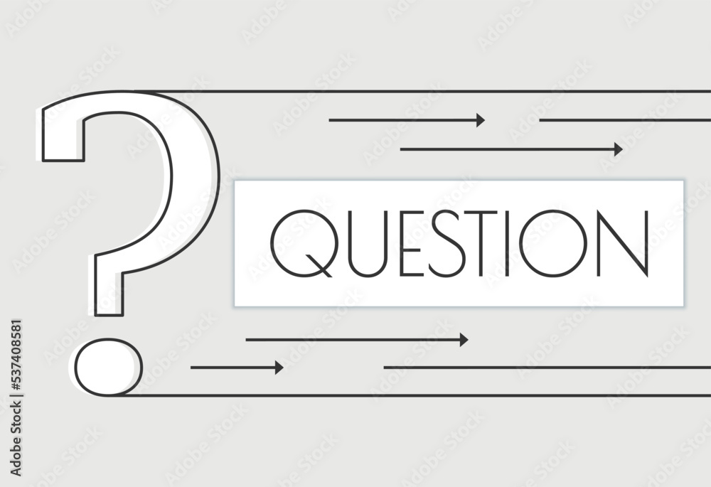 Question marks concept. Poster, banner or cover for website. Graphic ...
