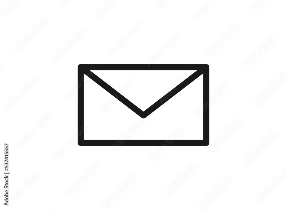 Mail icon. Envelope sign. Email icon. Letter. Mailbox. Contact form ...