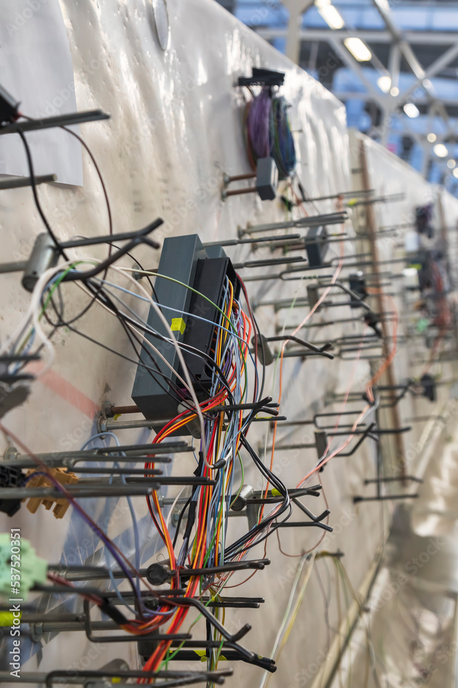 assembly board wire harness Stock Photo | Adobe Stock