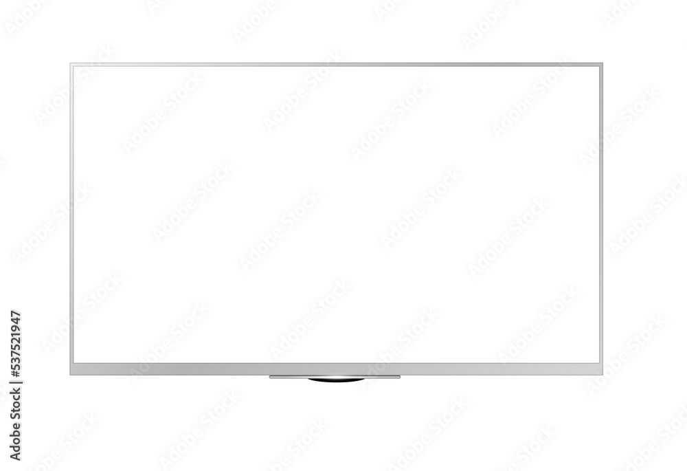 Blank television template. Graphic design element. Realistic TV screen ...