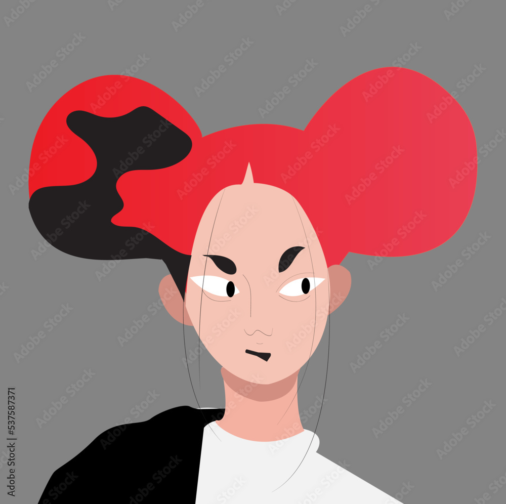 Stock-Vektorgrafik „Vector illustration in flat cartoon style, women ...