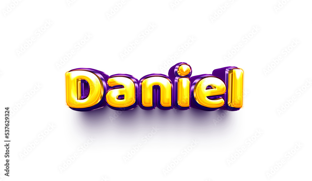 names of boys English helium balloon shiny celebration sticker 3d ...