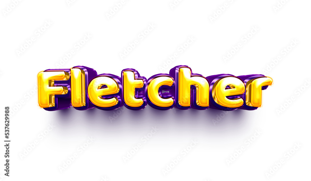 Ilustración de Stock names of boys English helium balloon shiny ...