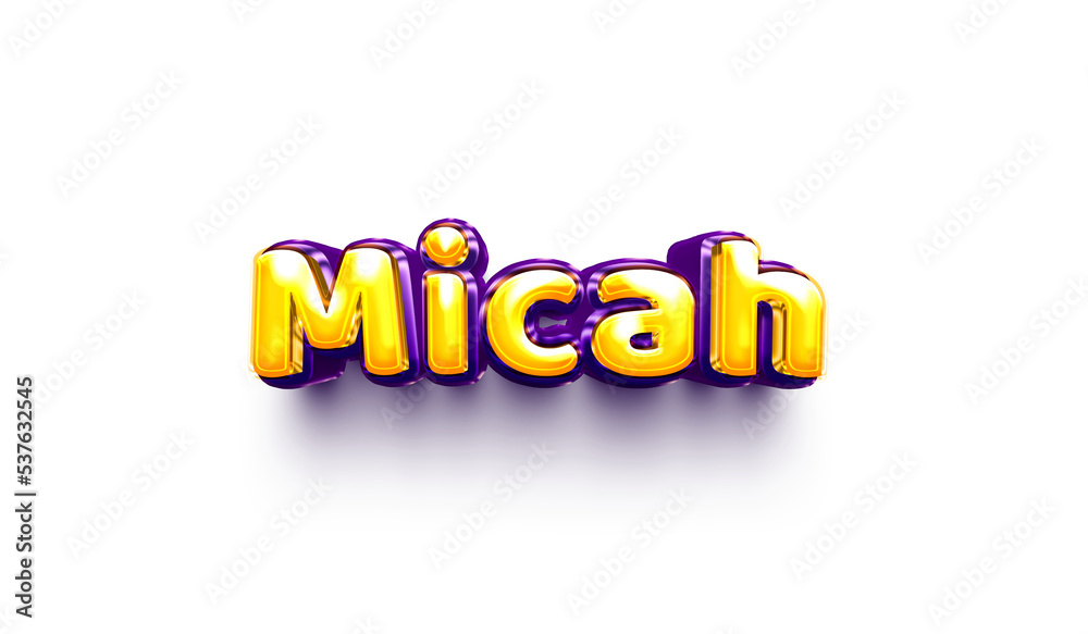 names of boys English helium balloon shiny celebration sticker 3d ...