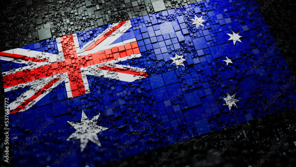 Australian Flag Background Stock Illustration | Adobe Stock