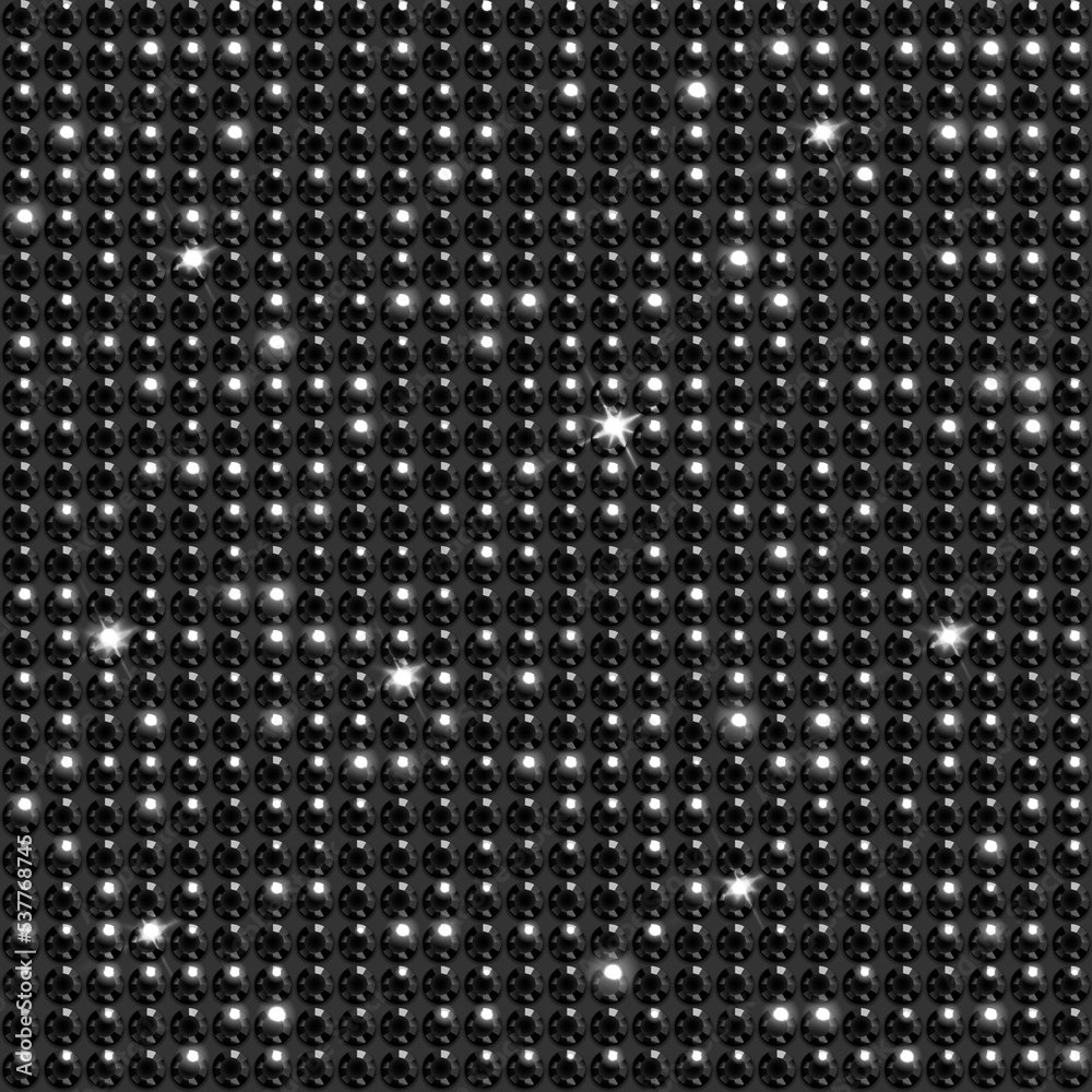 Seamless shiny black rhinestone surface background - bedazzled ...