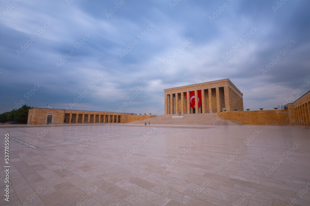Anitkabir is the mausoleum of the founder of Turkish Republic, Mustafa ...