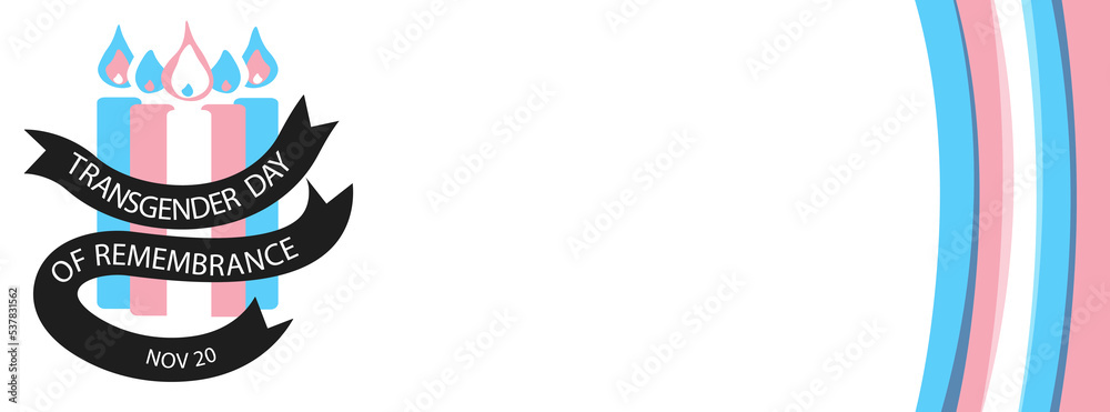 Transgender day of remembrance background vector illustration November ...