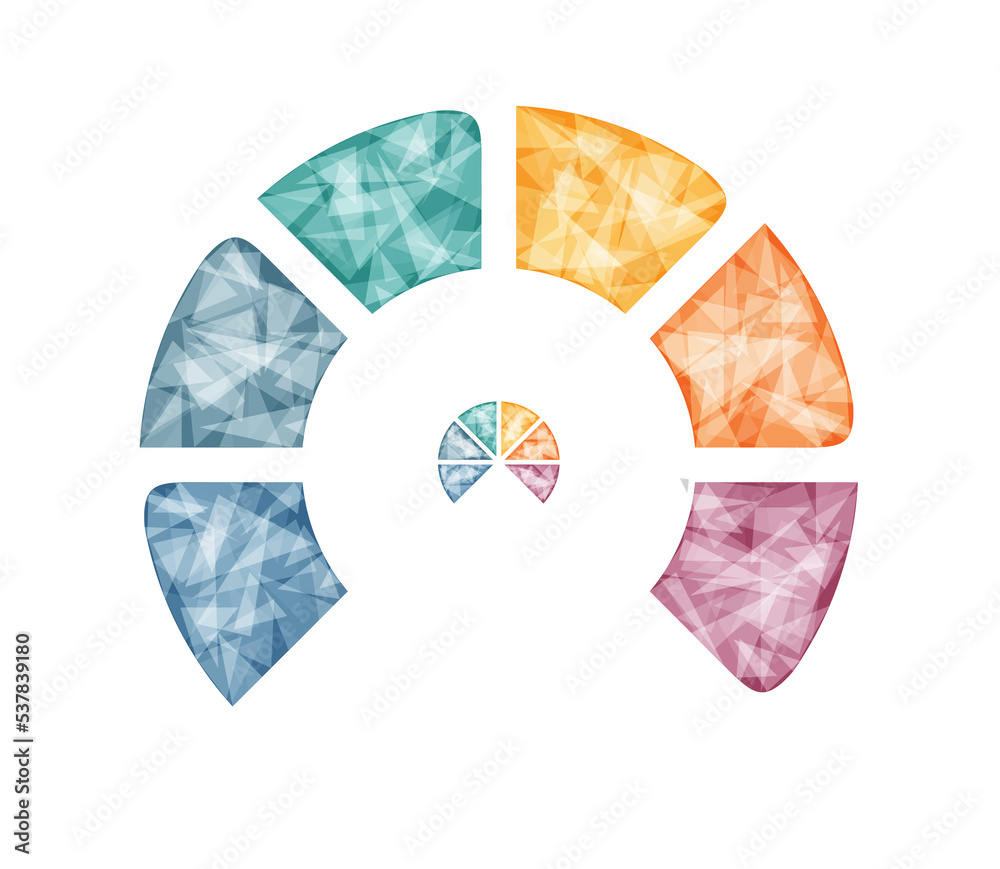 Infographics template for 6 positions isolated. infographic ...