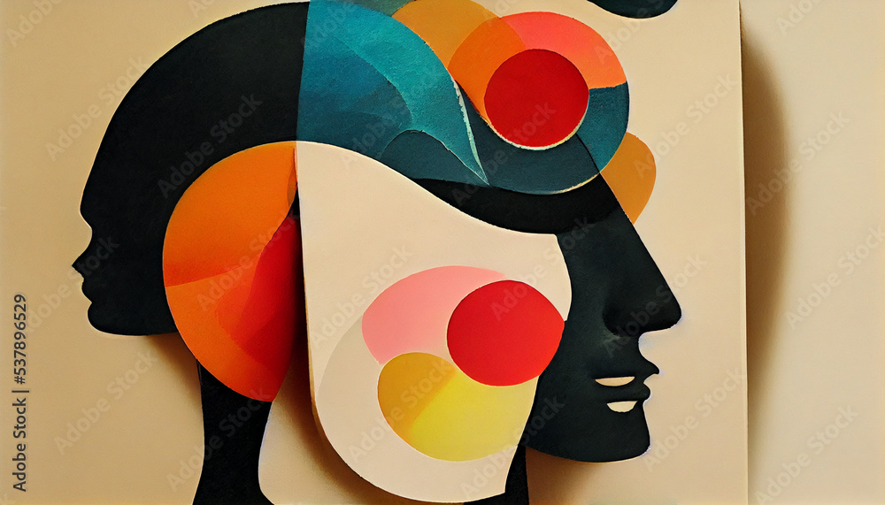 Collage aesthetic paper mixed media illustrations of creativity ...