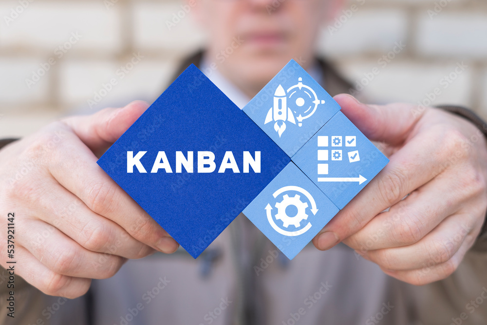 Concept of kanban work flow process management system. Kanban agile ... Concept of kanban work flow process management system. Kanban agile ...