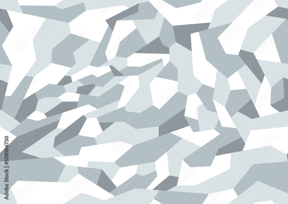 Camouflage geometric seamless pattern. Abstract modern military camo ...