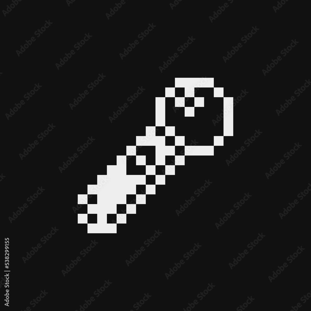 Microphone musical instrument pixel art icon, emoji. Isolated vector ...