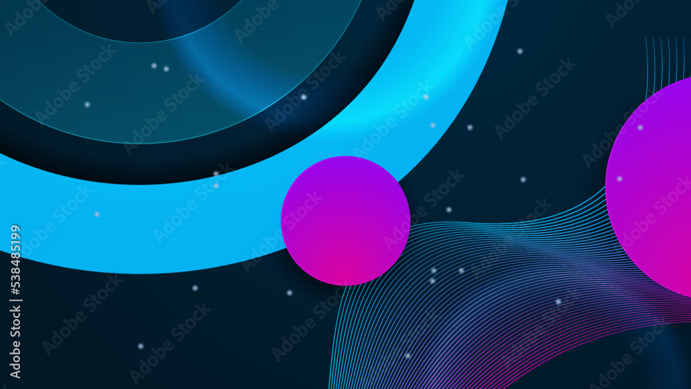 Vektor Blue pink and purple tech background with geometric structure ...