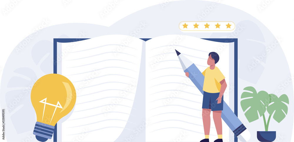 Teaching and learning concept. child, girl, boy, student. online ...