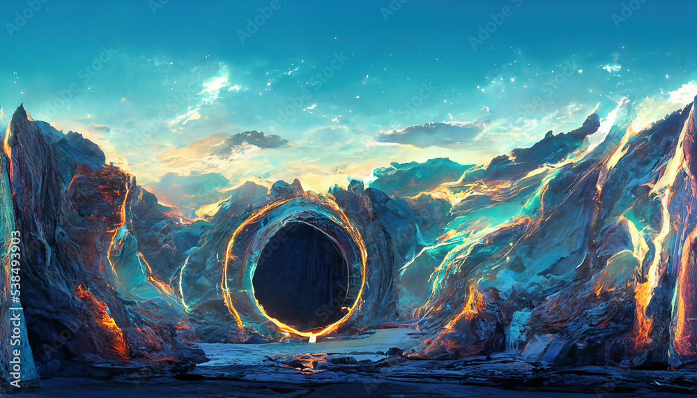 Ilustración de Stock Alien Tech Relic. Outer Space World. Fantasy Theme ...