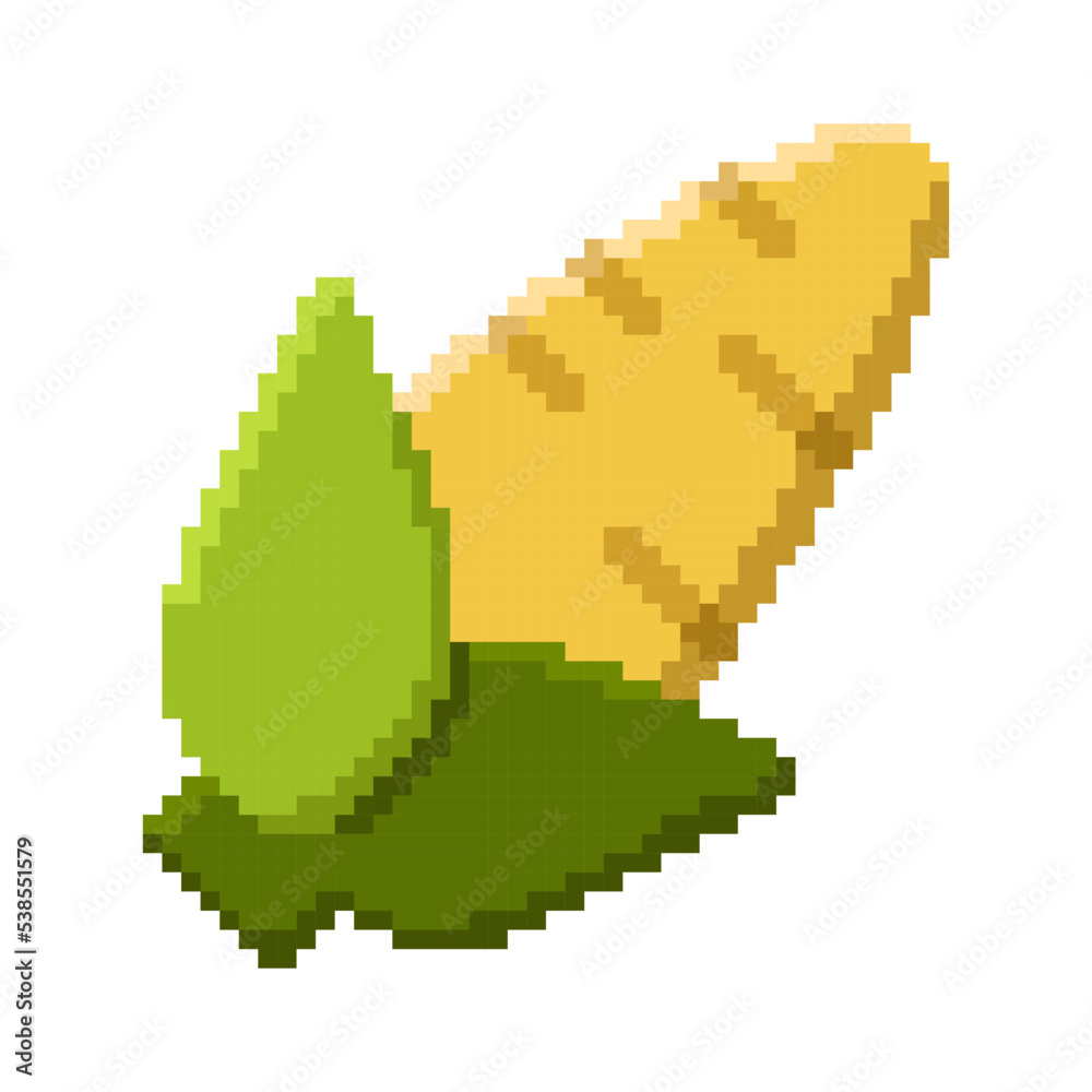 Image vectorielle Stock Pixel art icon. Pixel art corn icon. Cute pixel ...