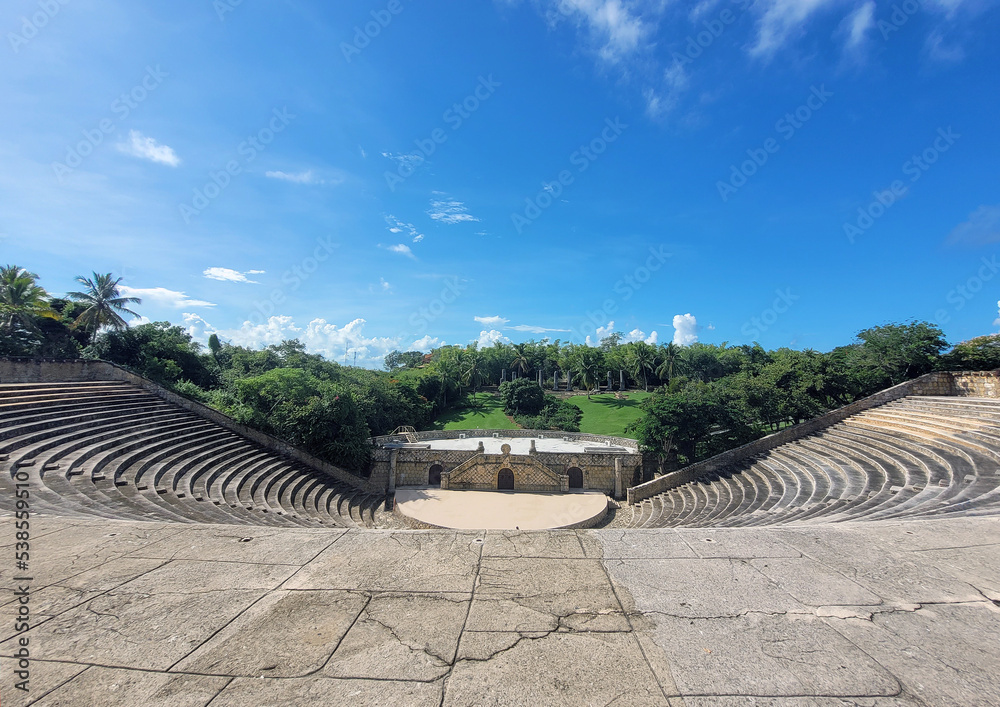 Amphitheater in Altos de Chavon old village - colonial town ...
