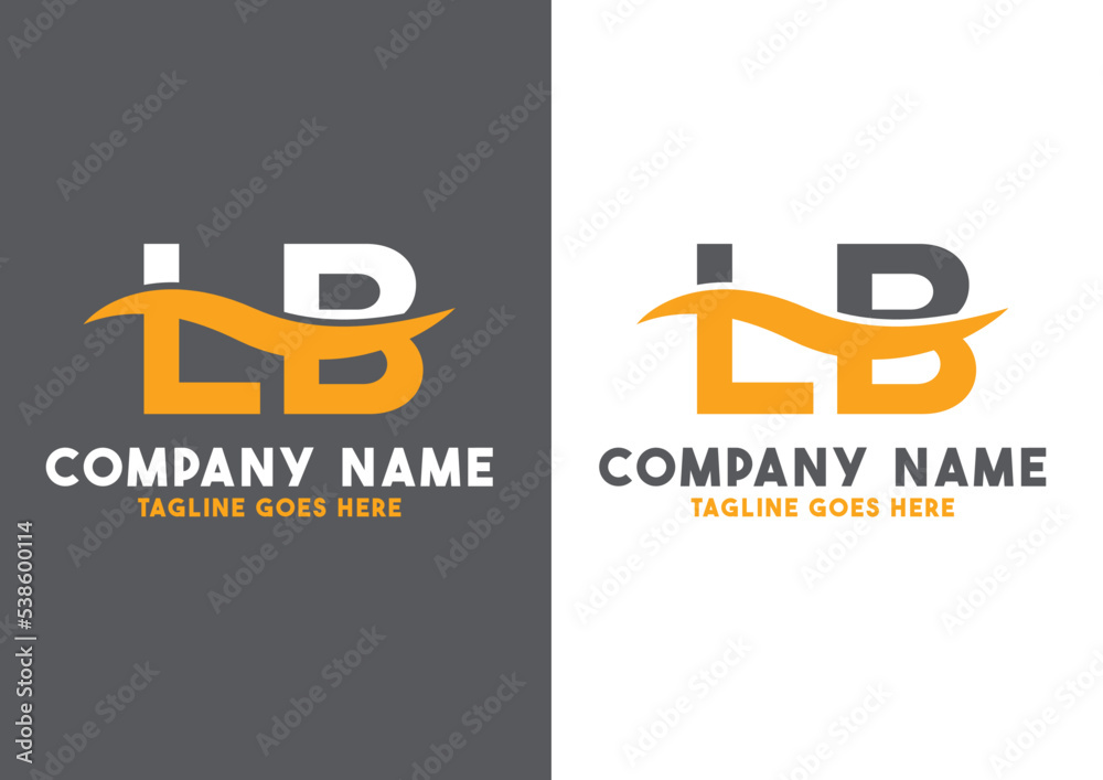 Letter LB logo design vector template, LB logo Stock Vector | Adobe Stock