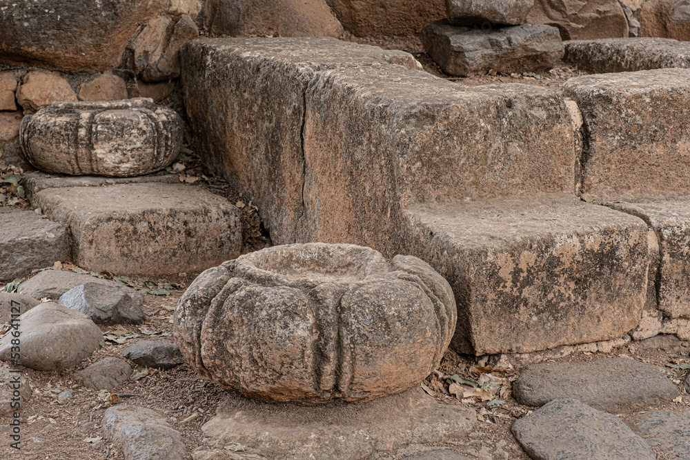 A beautiful archeological artifact excavated at the ancient Isreali ...