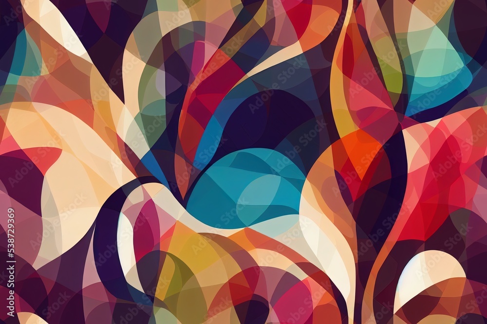 Abstract colorful seamless pattern motif illustration. Fabric motif ...