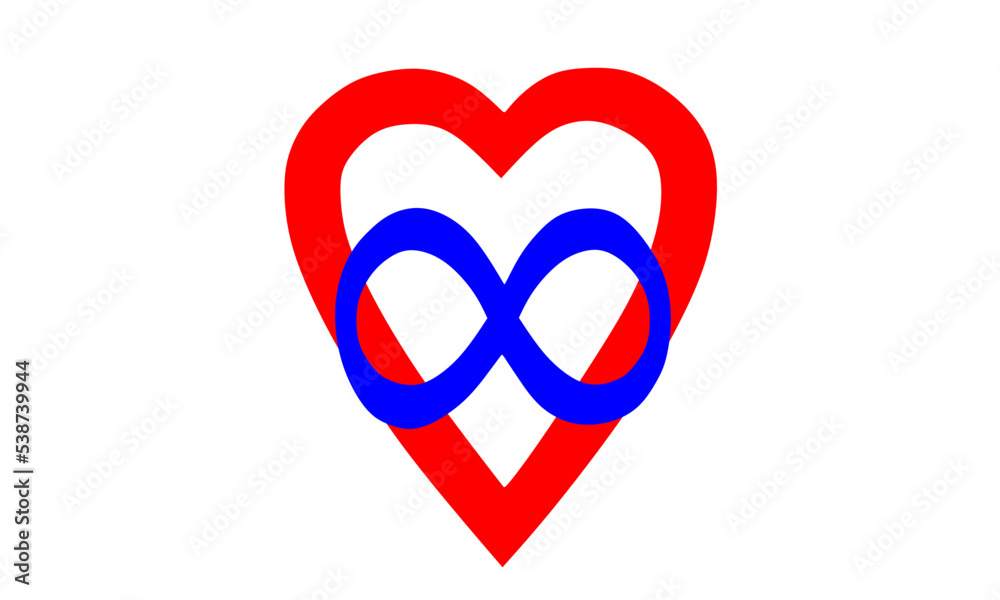 Polyamorous flag pride vector illustration. LGBTQ+ member, symbol ...