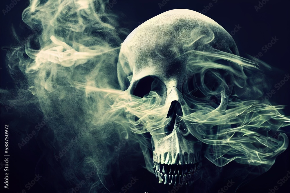 realistic horror smoke. horror smoke texture in black background ...