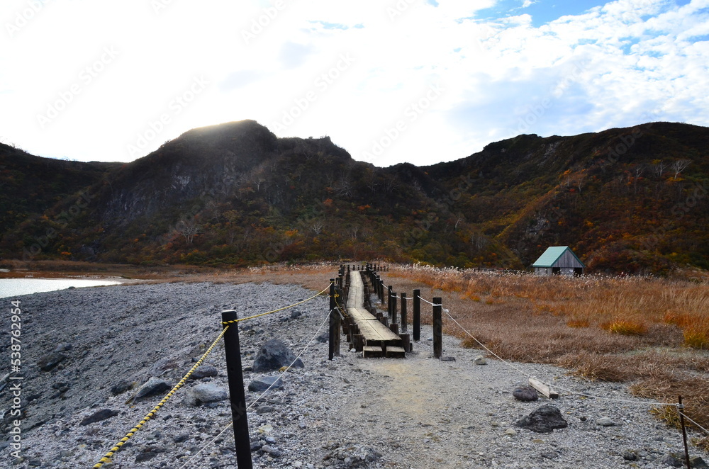 Mt Kurikoma is a volcano on the prefectural borders of Akita, Iwate and ...