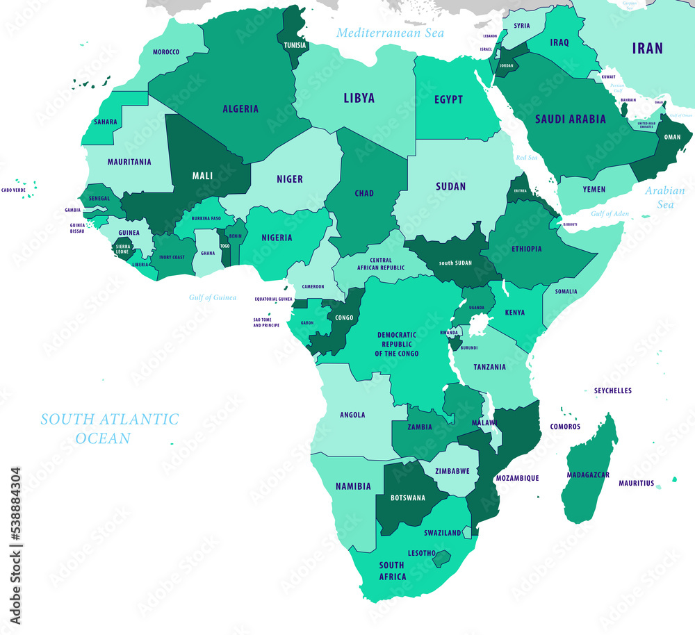 PNG of Arabian and African countries map Stock Illustration | Adobe Stock