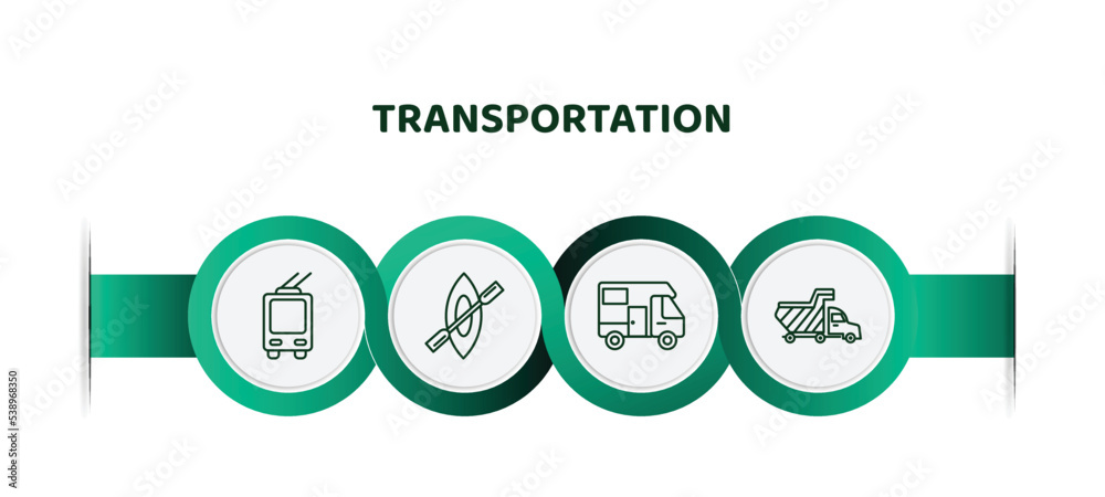 editable thin line icons with infographic template. infographic for ...